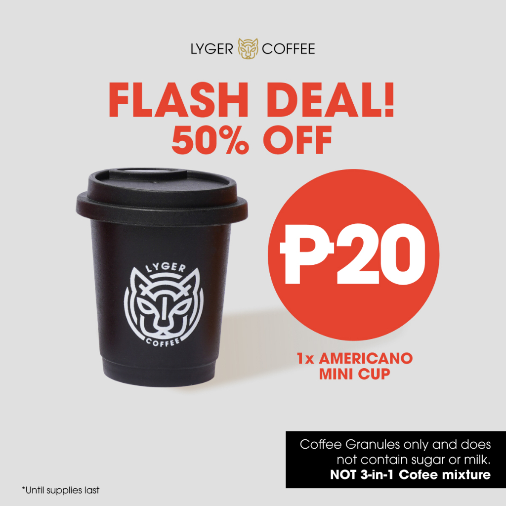 Lyger Crystallized Barista Quality Instant Coffee (Americano): 1 piece ...