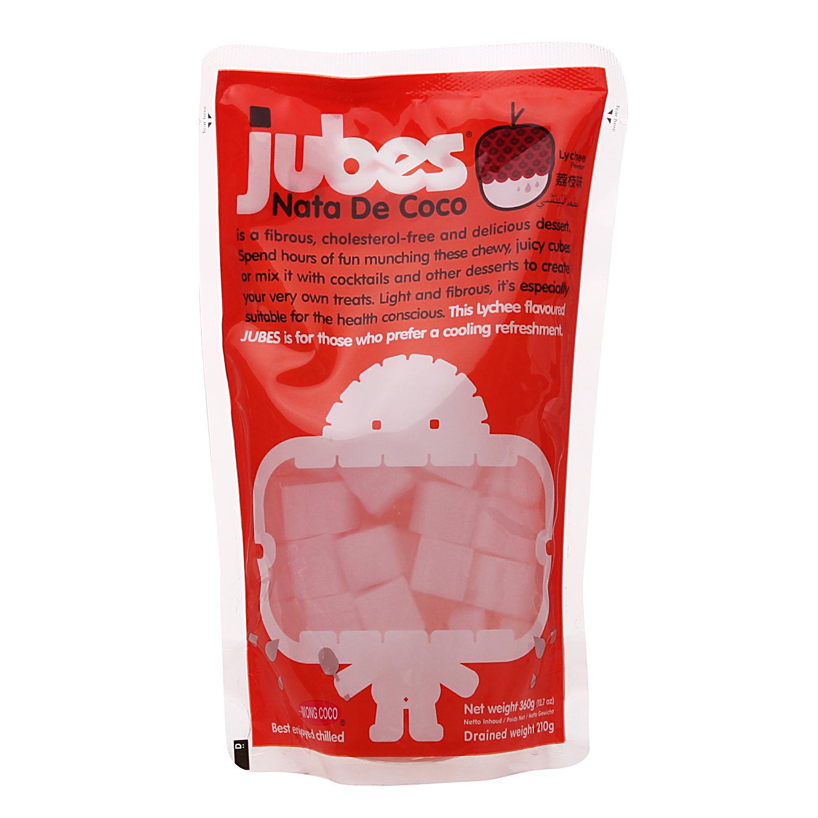 Jubes Nata de Coco Lychee Flavour Cubes | Lazada Singapore