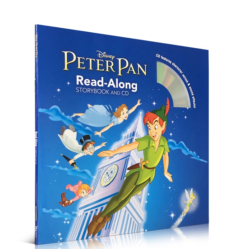 Original English Picture Book Peter Pan read along storybook with CD D ...