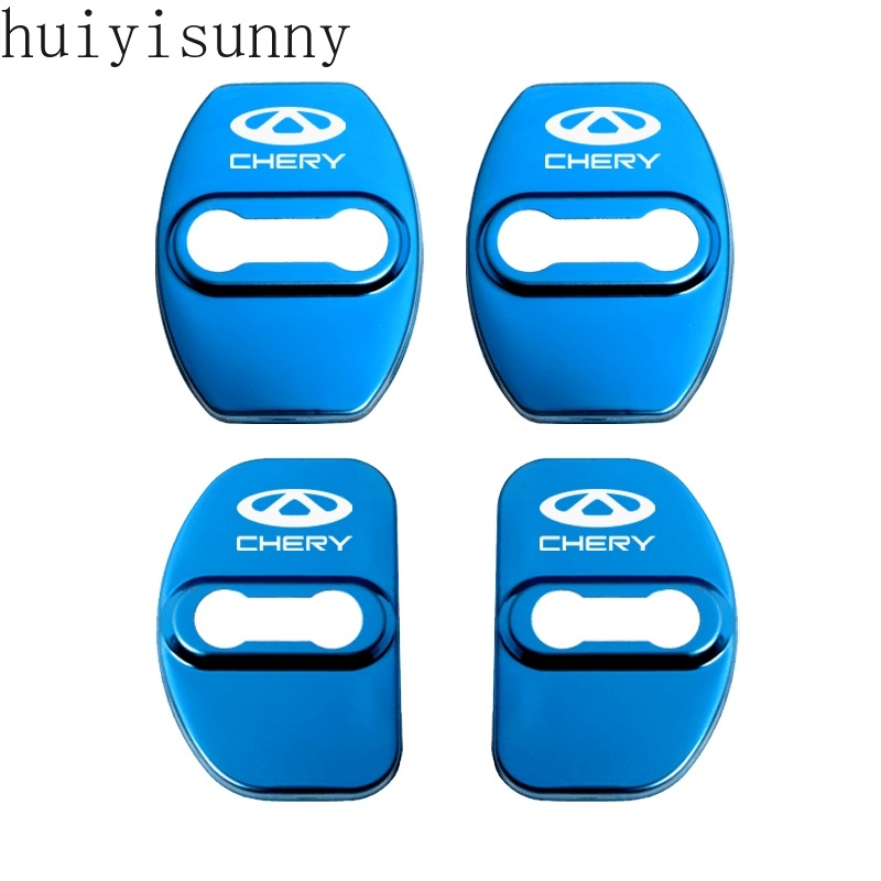Huiyisunny 4Pcs Metal Car Door Lock Covers Sticker Emblem Decal For ...