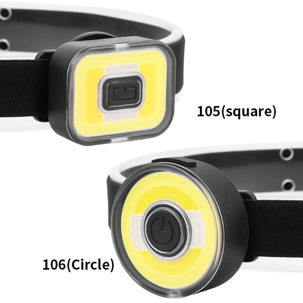 Mini Headlamp Red Blue Light COB Headlamp Super Bright Adjustable ...