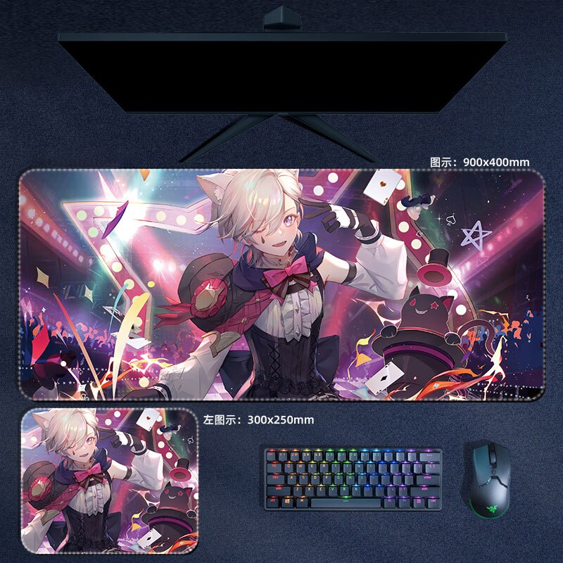 New Lyney Lynette Freminet Mouse Pad Genshin Impact Large Mousepad XXL ...