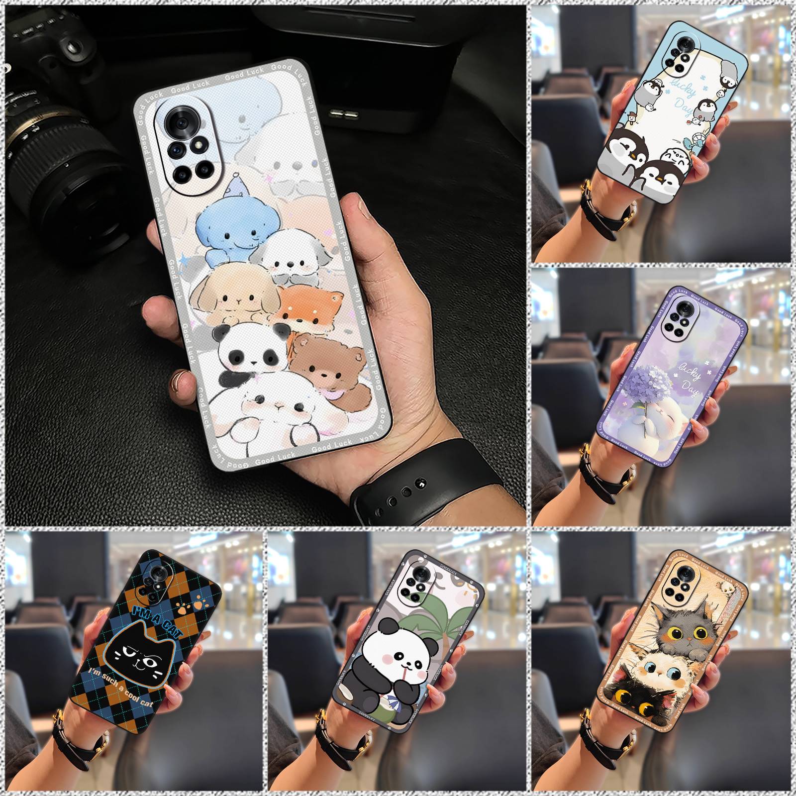 Cute Soft case Phone Case For Huawei Nova8/Honor V40 Lite Graffiti Back Cover Silicone Phone ...