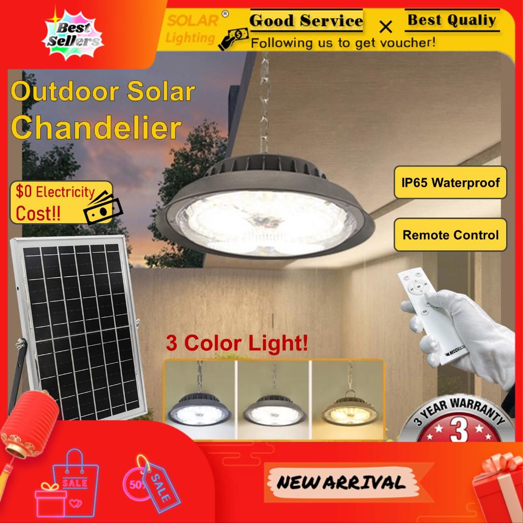 ⭐LOW PRICE⭐ Modi 2023 New 400W Solar Pendant Light 3 Colors 272 LED ...