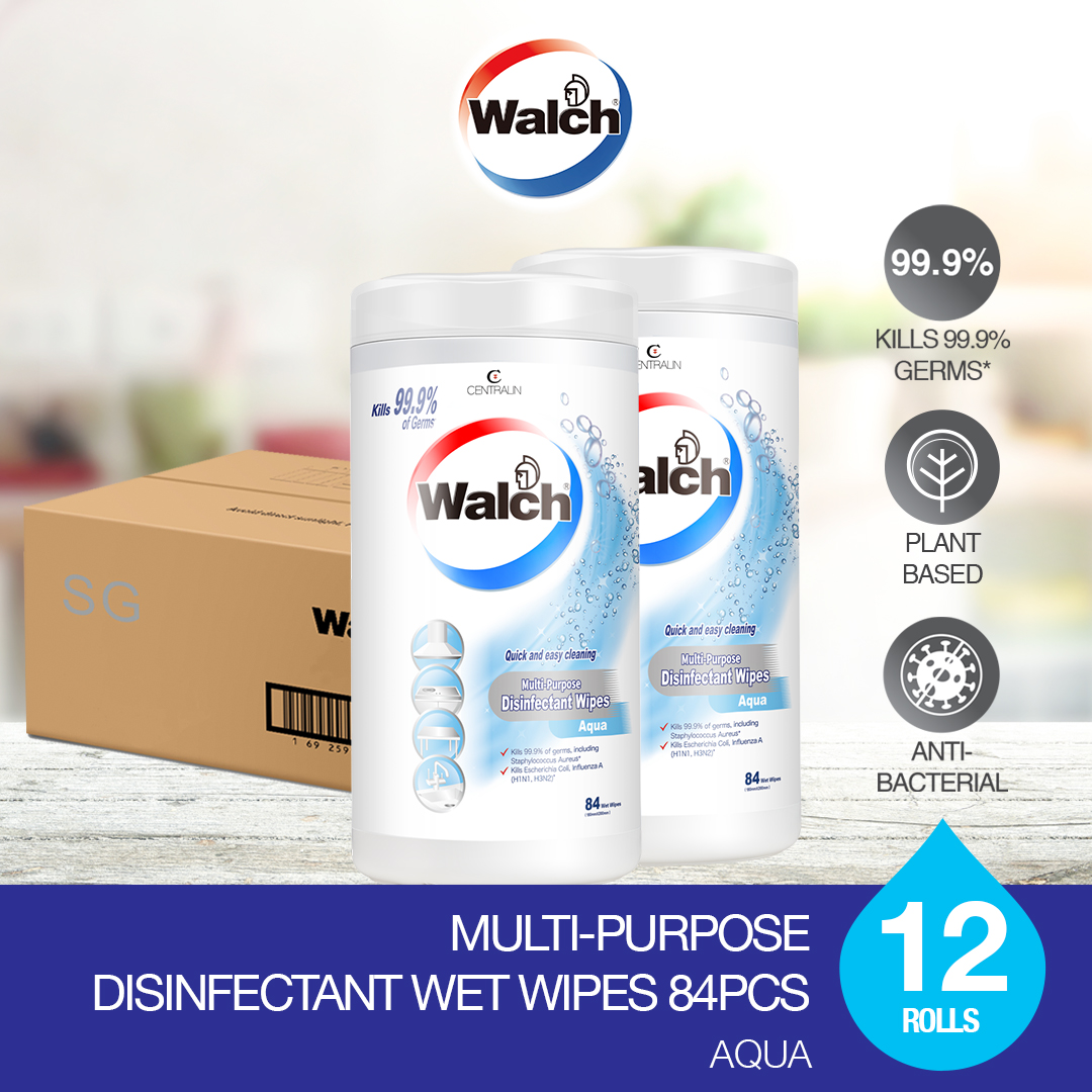 Walch® Multi-Purpose Disinfectant Wet Wipes 84pcs x 12 Rolls | Lazada ...