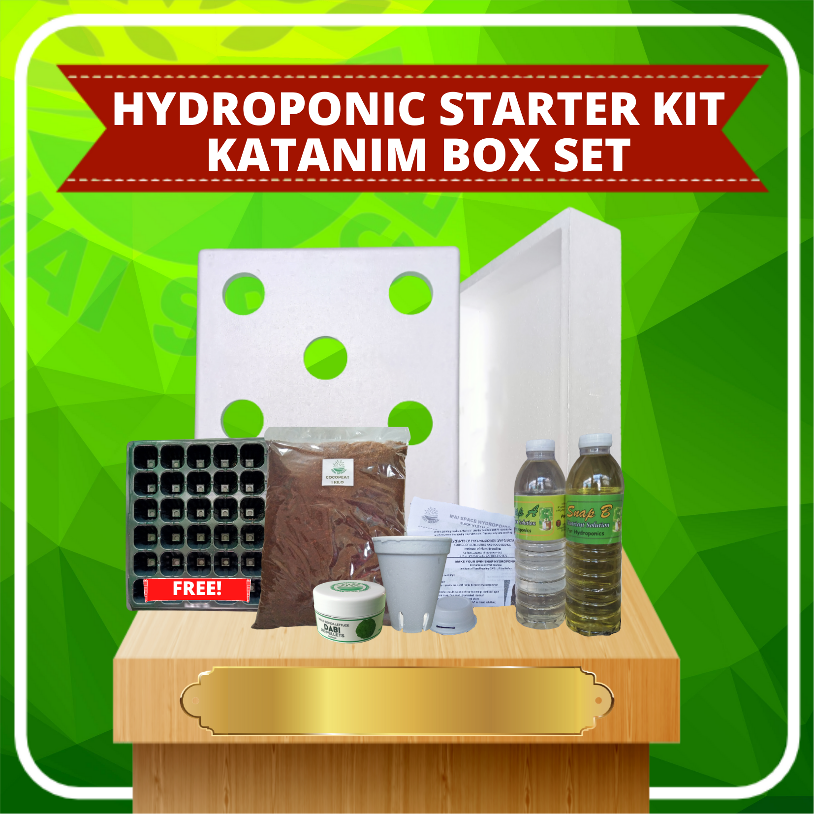 HYDROPONIC STARTER KIT - COMPLETE SET (KATANIM BOX) MAI SPACE ...