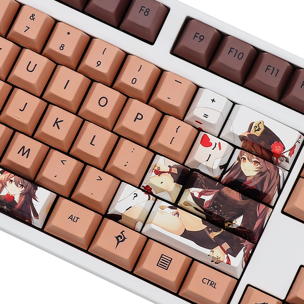 Genshin Impact Hutao Keycap Two-dimensional Animation Online Game ...