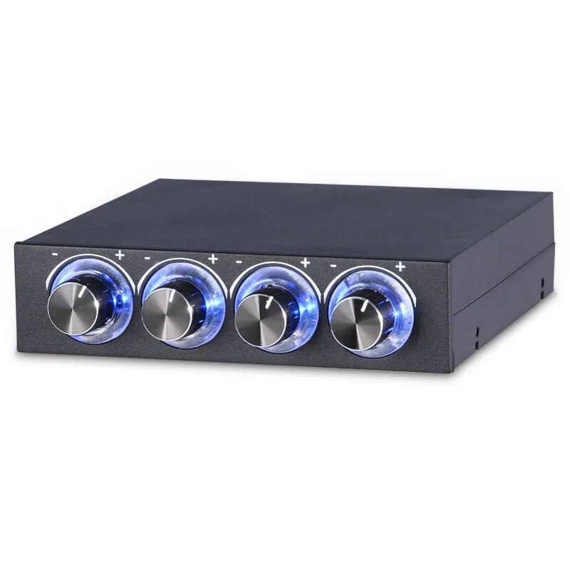 CPU/ case Multi- fan speed controller front panel for 3.5" PC Drive Bay ...