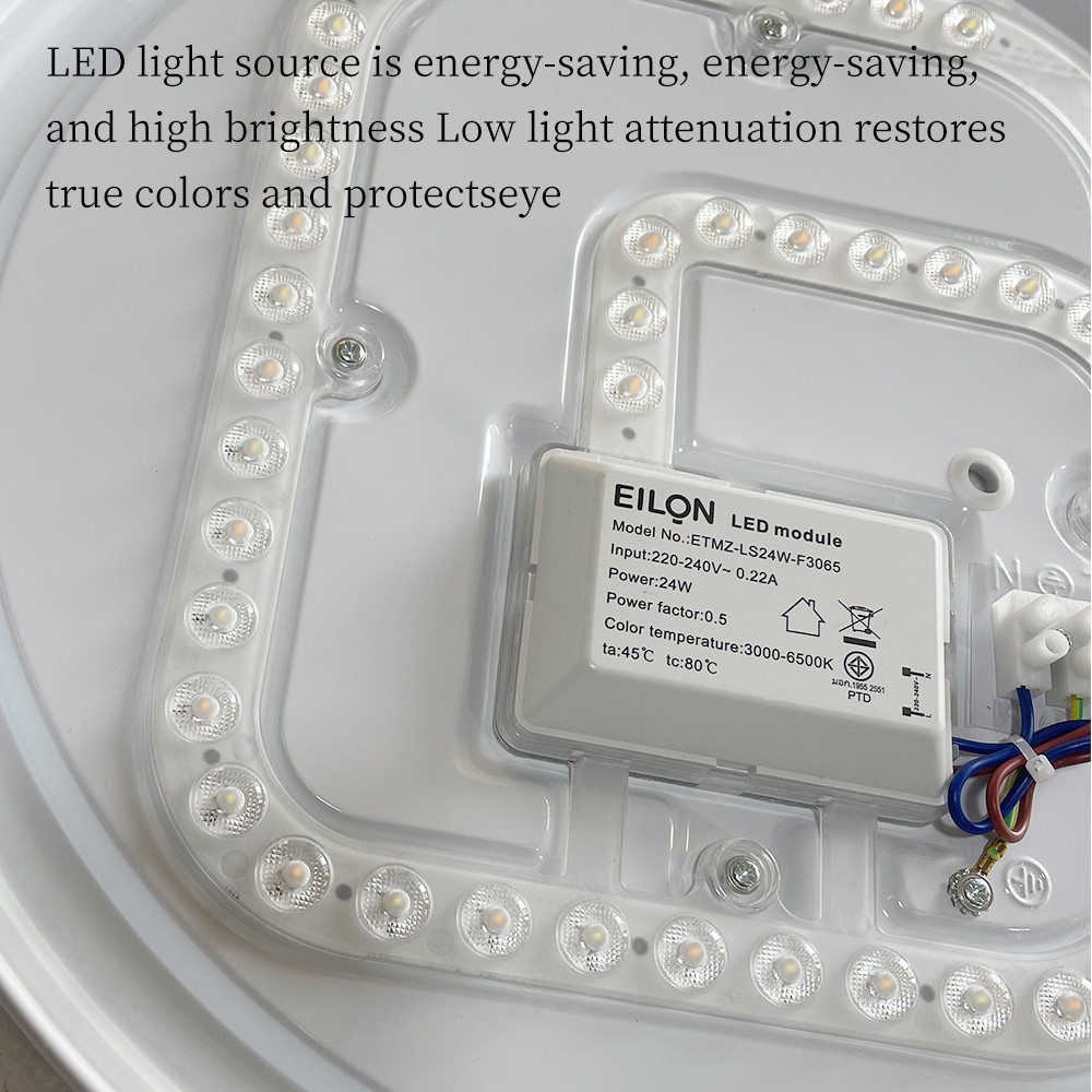 Global House EILON โคมไฟเพดาน Acrylic 24W รุ่น BCYX6274400 ปรับได้ 3 แสง รับประกันของเเท้ ...