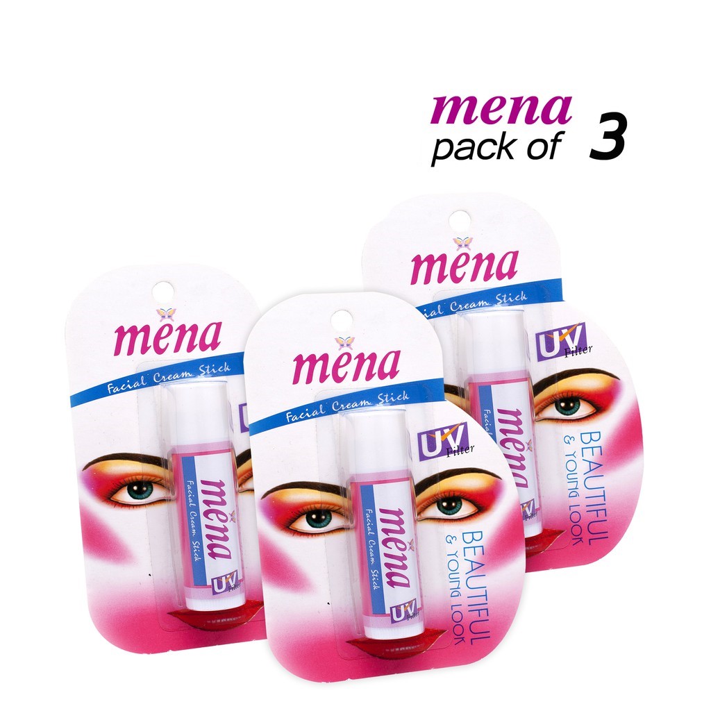 MENA STICK Sticks Facial Cream Stick Pink 4.5gm each - Genuine and ...