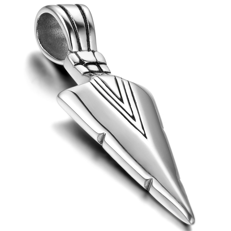Long Necklace with Arrow Pendant Personal Security Self Defense Men ...
