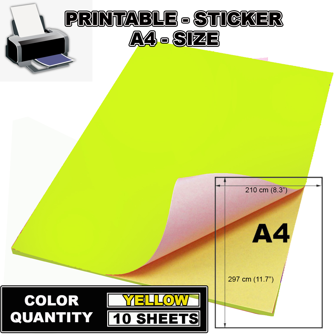 A4 Printable Sticker Paper A4 Size In 10 Pcs For P56 00 And 5 Pcs For