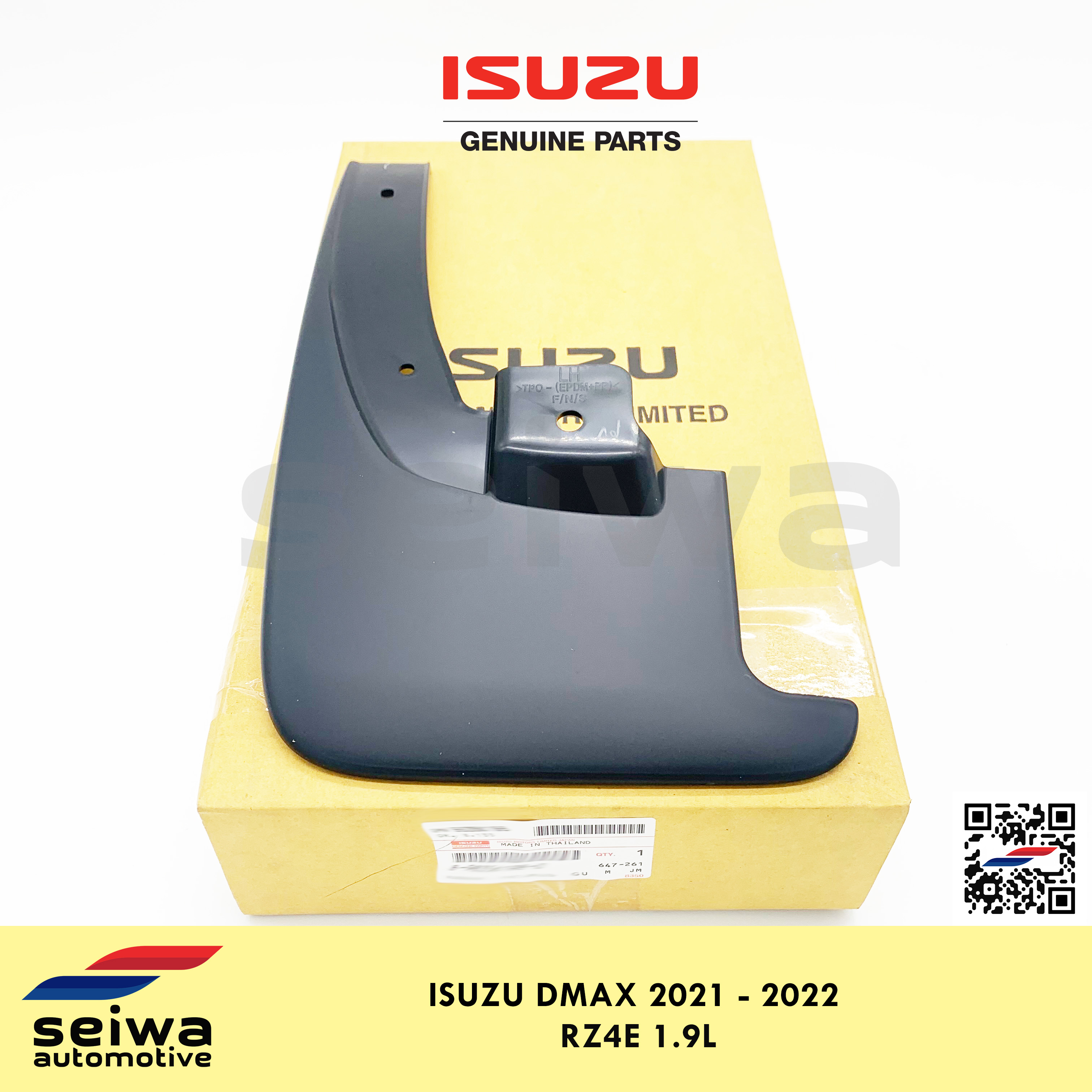 [2021 - 2022 RZ4E 1.9L] Isuzu Dmax Mud Guard Front LH (Driver Side ...