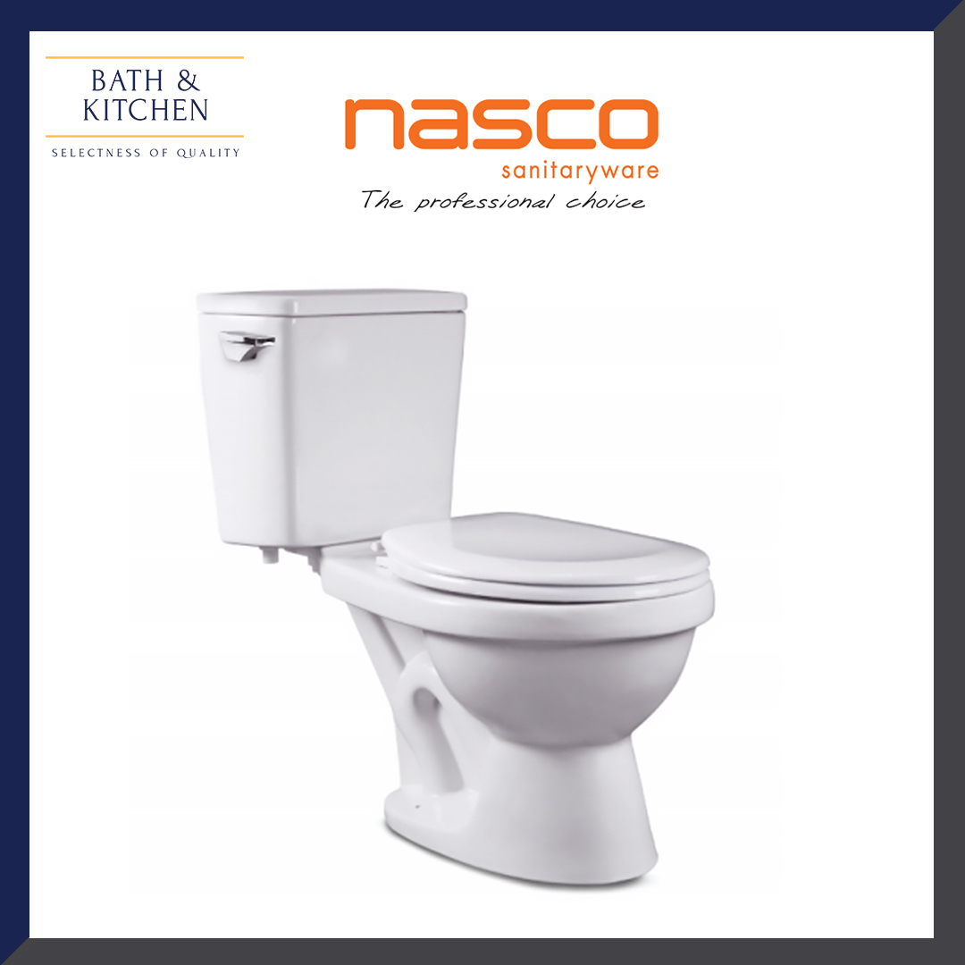 NASCO สุขภัณฑ์ แบบสองชิ้น รุ่น NC-7557-WA - BathAndKitchen - ThaiPick