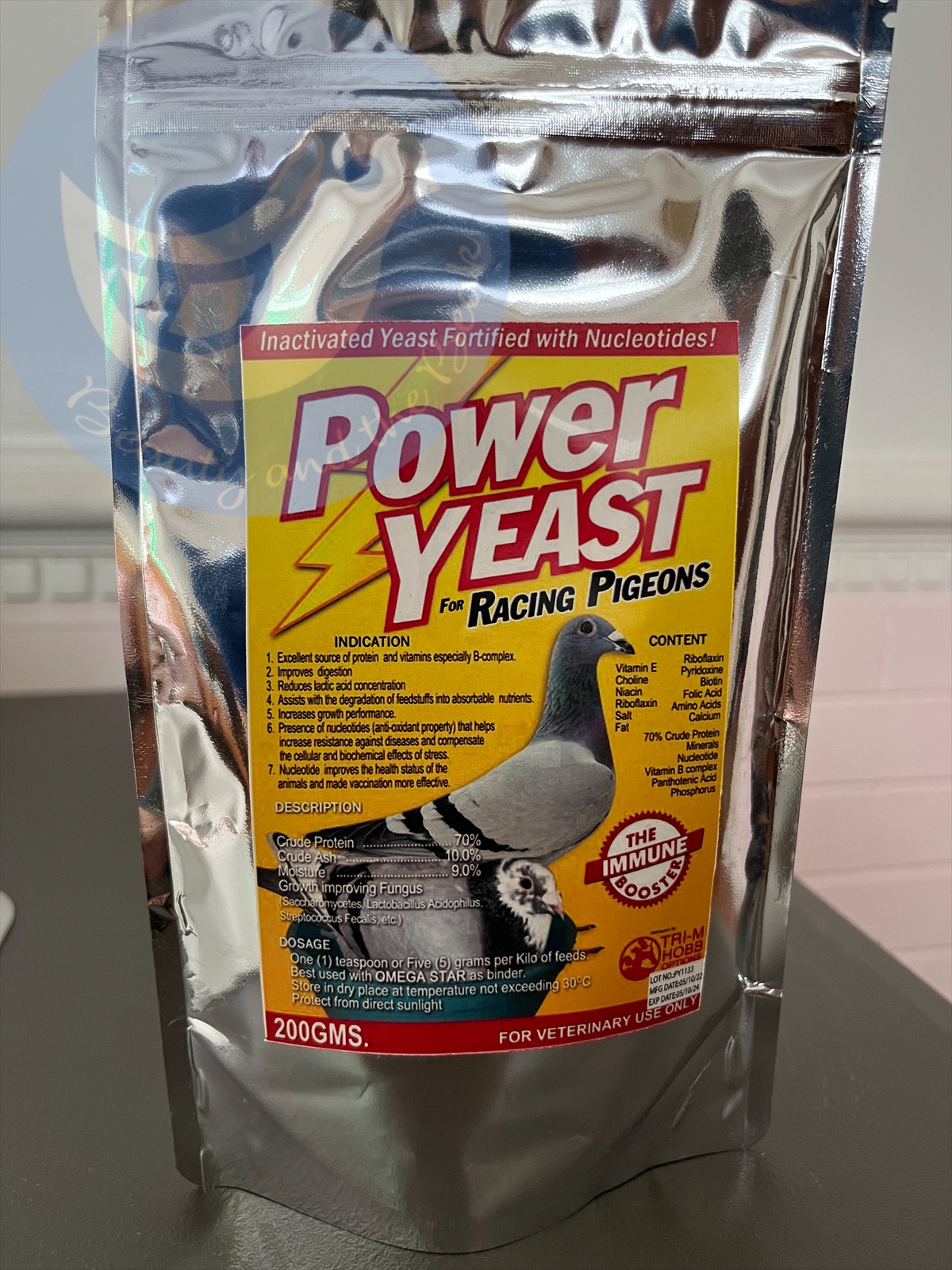 Tri M Power Yeast 200 grams Inactivated Yeast Fortified w/ Nucleotides ...