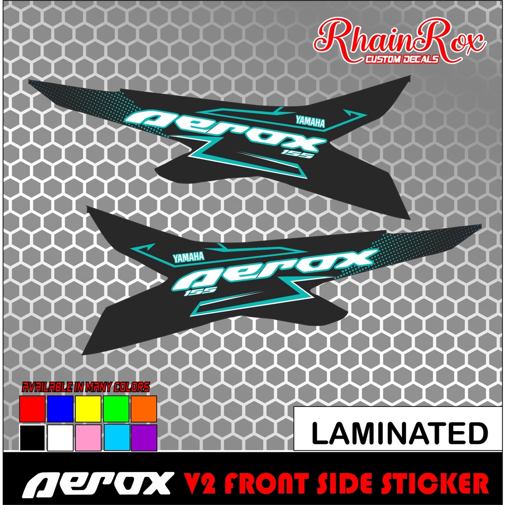 aerox v2 side decals printed laminated original | Lazada PH