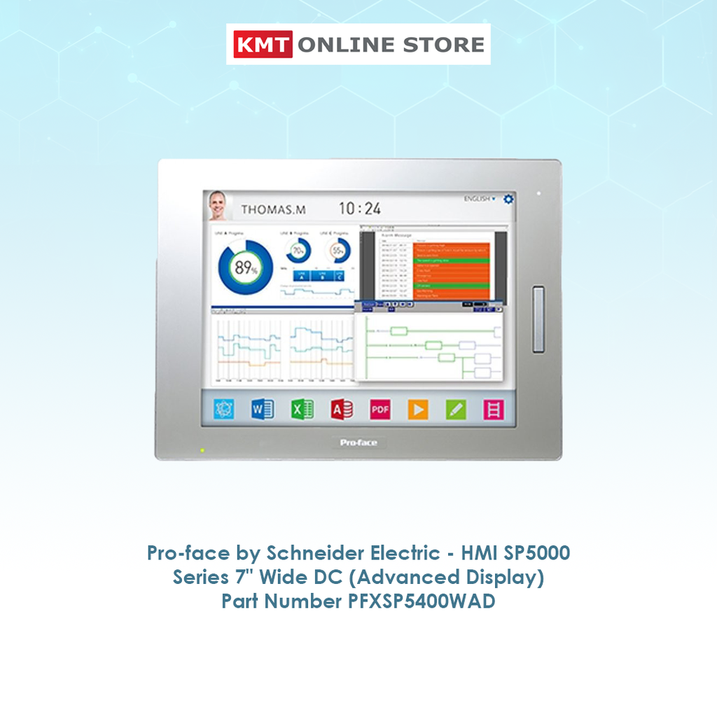 Pro-face by Schneider Electric - HMI SP5000 Series 7" Wide DC (Advanced Display) | Lazada.co.th