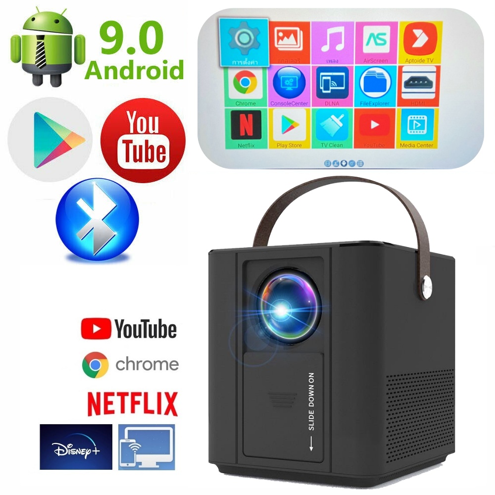 พร้อมส่ง???? โปรเจคเตอร์ mini projector wifi มินิโปเจคเตอร์ โปรเจคเตอร์ ...