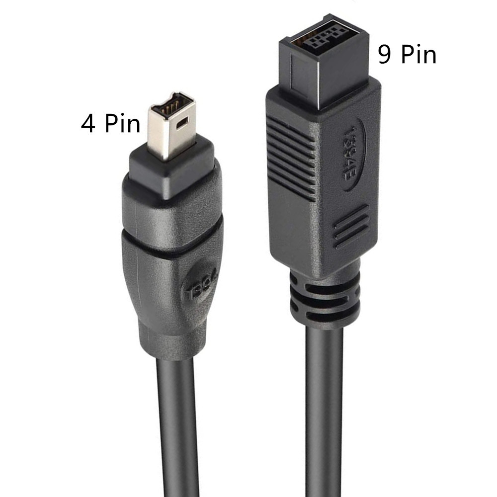 Firewire IEEE 1394สาย9PIN TO 4PIN 1394B 400ถึง800สาย Firewire 1.8เมตร ...