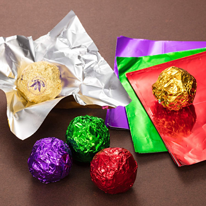 【Clearance sale】 100pcs 4inch Chocolate Candy Wrappers Aluminium Foil ...