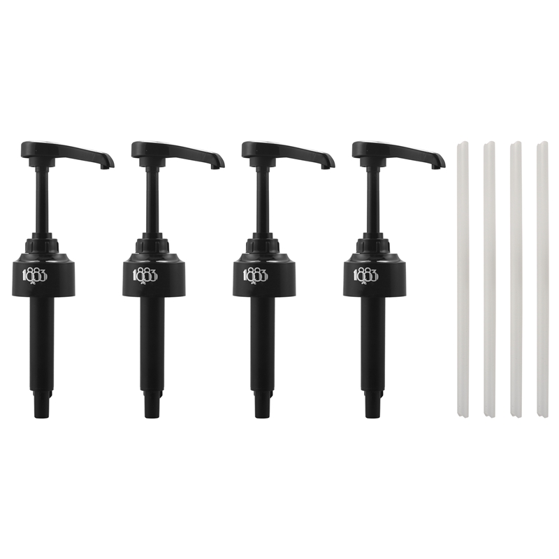 4Pack Black 8Ml Syrup Pumps Dispenser Pump Great for Monin Coffee ...