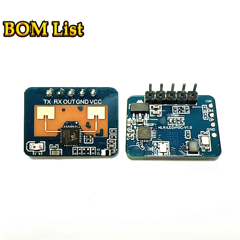 【YD】 1PCS LD2410C HLK-LD2410C 24GHz mmWave human presence sensor motion ...