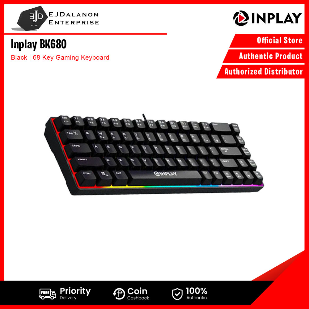 Inplay BK680 Series 68 Key Gaming Keyboard | EJDalanon Enterprise ...