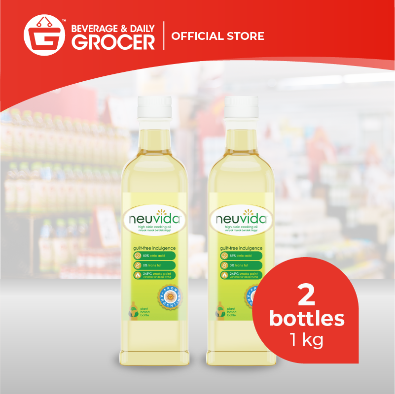 Neuvida High Oleic Cooking Oil 1kg (2 x 1kg) 2 Bottles | Lazada