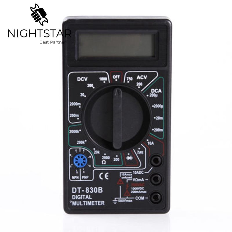 【New design】Digital Multimeter DC AC Voltmeter Ammeter Ohm Diode Tester ...