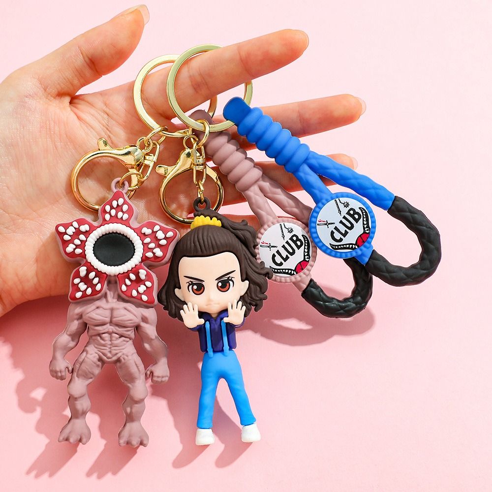 Bag Charm Dustin Barb Steve Stranger Things Keychain Animation ...