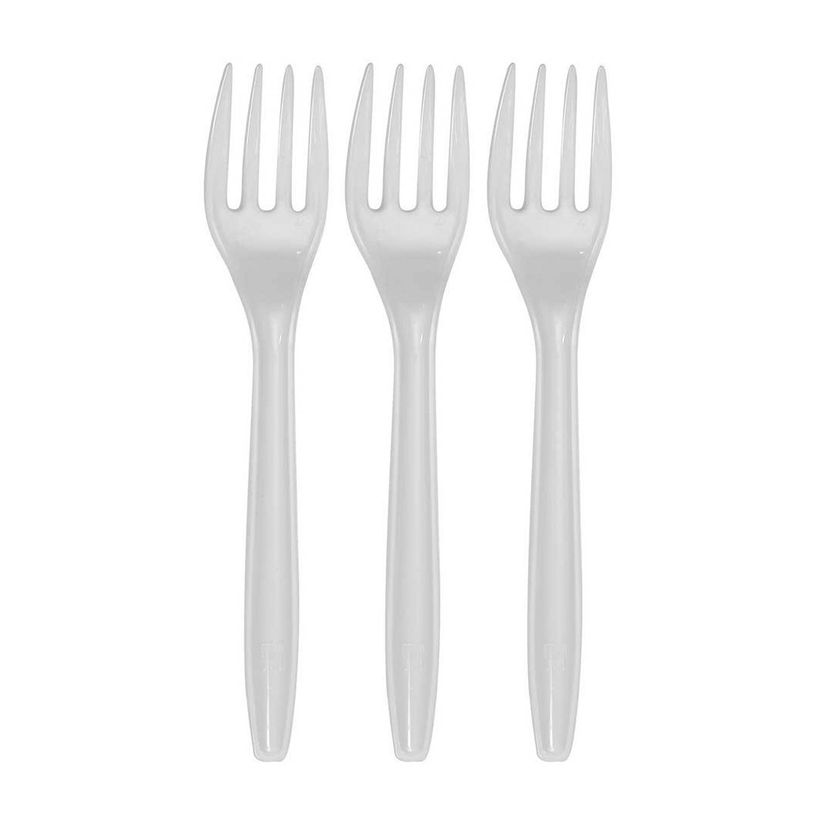 MTRADE Disposable 5 Inch White Plastic Forks 50 PCS/ Pack | Lazada ...
