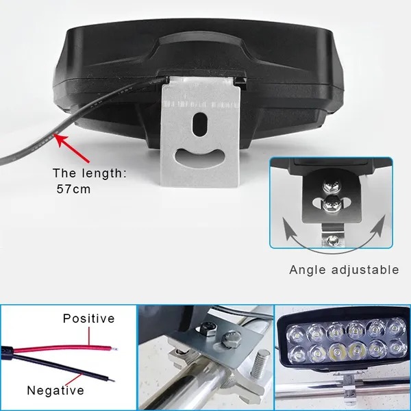 16 LED Car/ Bike/ Van/ SUV/ Three Wheeler High Brightness 12V External ...