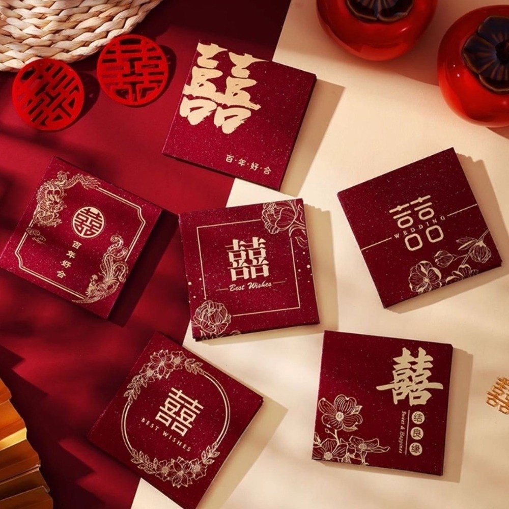 Tranditional Chinese Horse Year Mini New Year Red Envelope Hard Paper ...