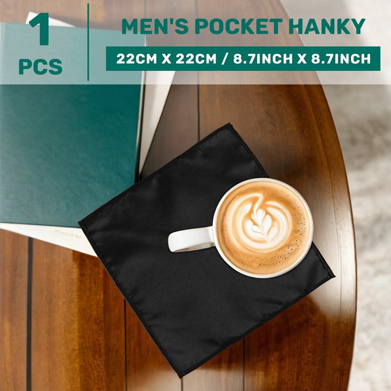 J5(OQKZ) Mens Pocket Hanky Plain Color Wedding Square Hankerchief ...