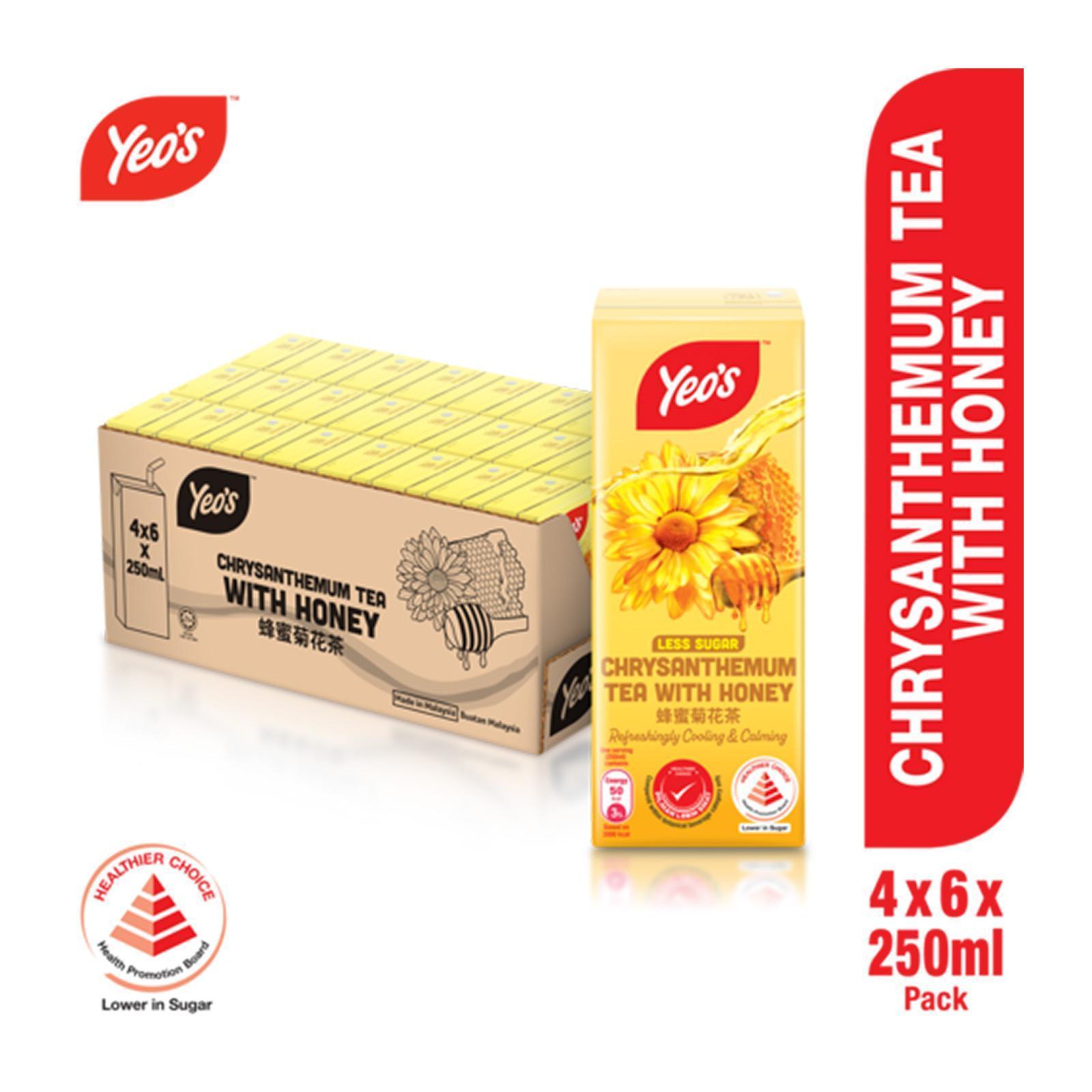 Yeo's Chrysanthemum Tea With Honey Packet Drink 250ML - Case Of 24 ...