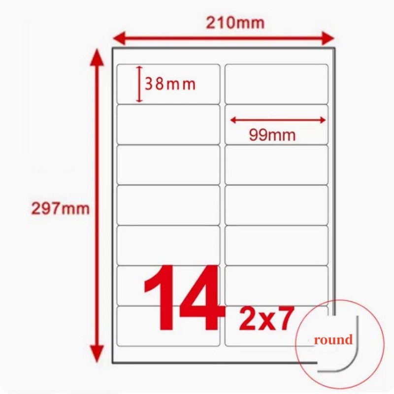 【SkinHorizon】20 sheets A4 Self-adhesive Printing Paper Cutting Blank Self-adhesive Backed Paper ...