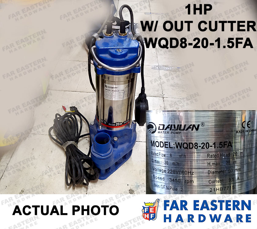 DAYUAN Submersible Sewage Water Pump 1HP 1.5HP 2HP | Lazada PH