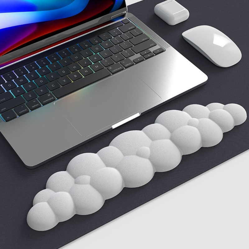 Cloud Shape Wrist Rest Pad Pu Material Rubber Base Memory Foam For 100 ...