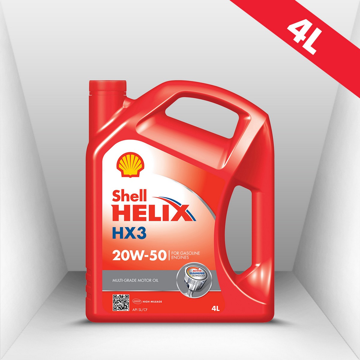 Shell Helix (HX3 20W-50) 4L, Multi-grade Motor Oil, Gasoline Engine Oil ...