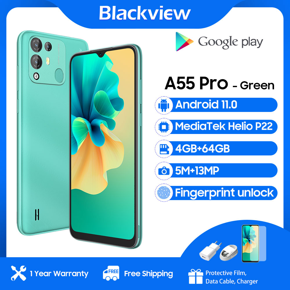 Blackview 【รับประกัน 1 ปีในพื้นที่】 A55 Pro สมาร์ทโฟน4G + 64G 6.5นิ้ว ...