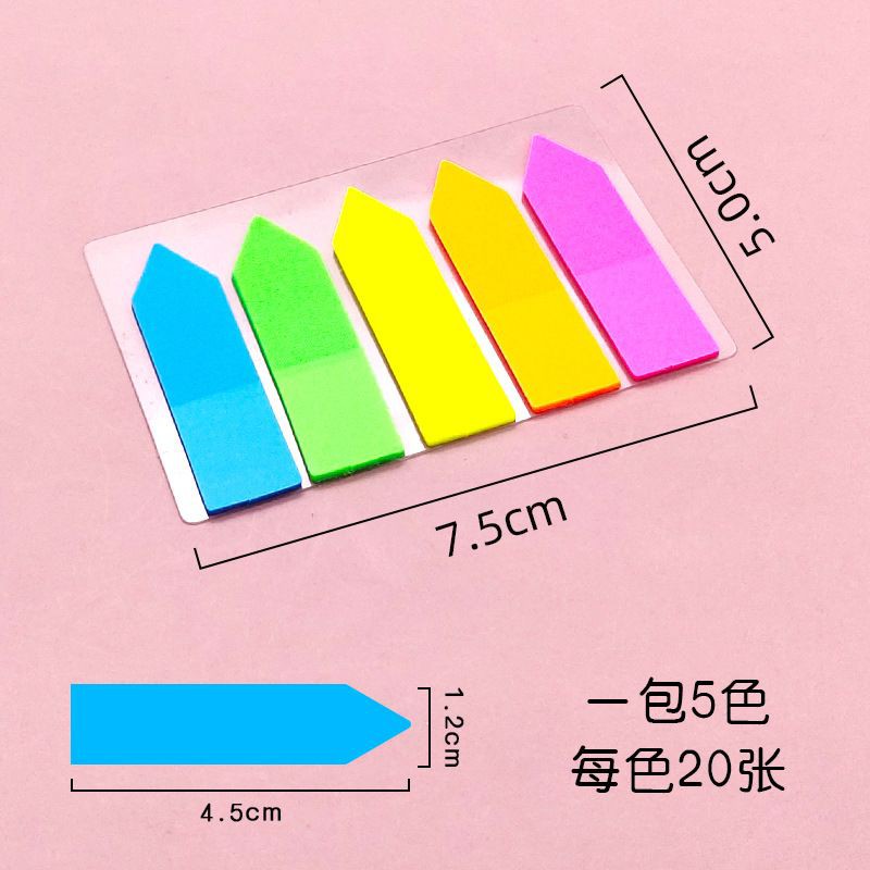 S1008 o Arrow Sticky Notes 5 color Office Business School | Lazada