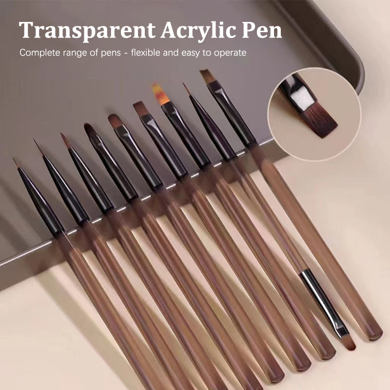 1PCS DIY Brush Nail Art Brush Ombre Design Acrylic Nail UV Gel Painting ...