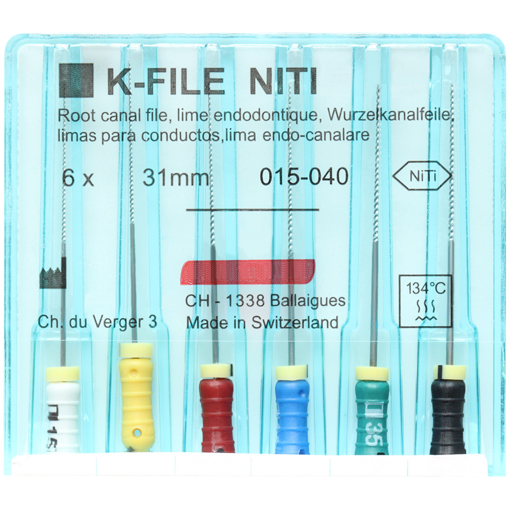 1 Pack K-FILE NiTi Flexible 21/25/31mm Endo Root Canal Files Hand Use ...