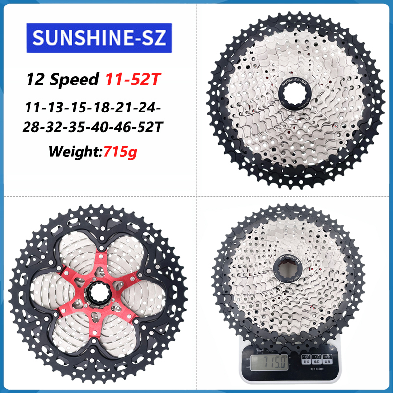 Sunshine Cogs 12 Speed Mountain Bike Cassette Cogs Freewheel 50T 52T ...