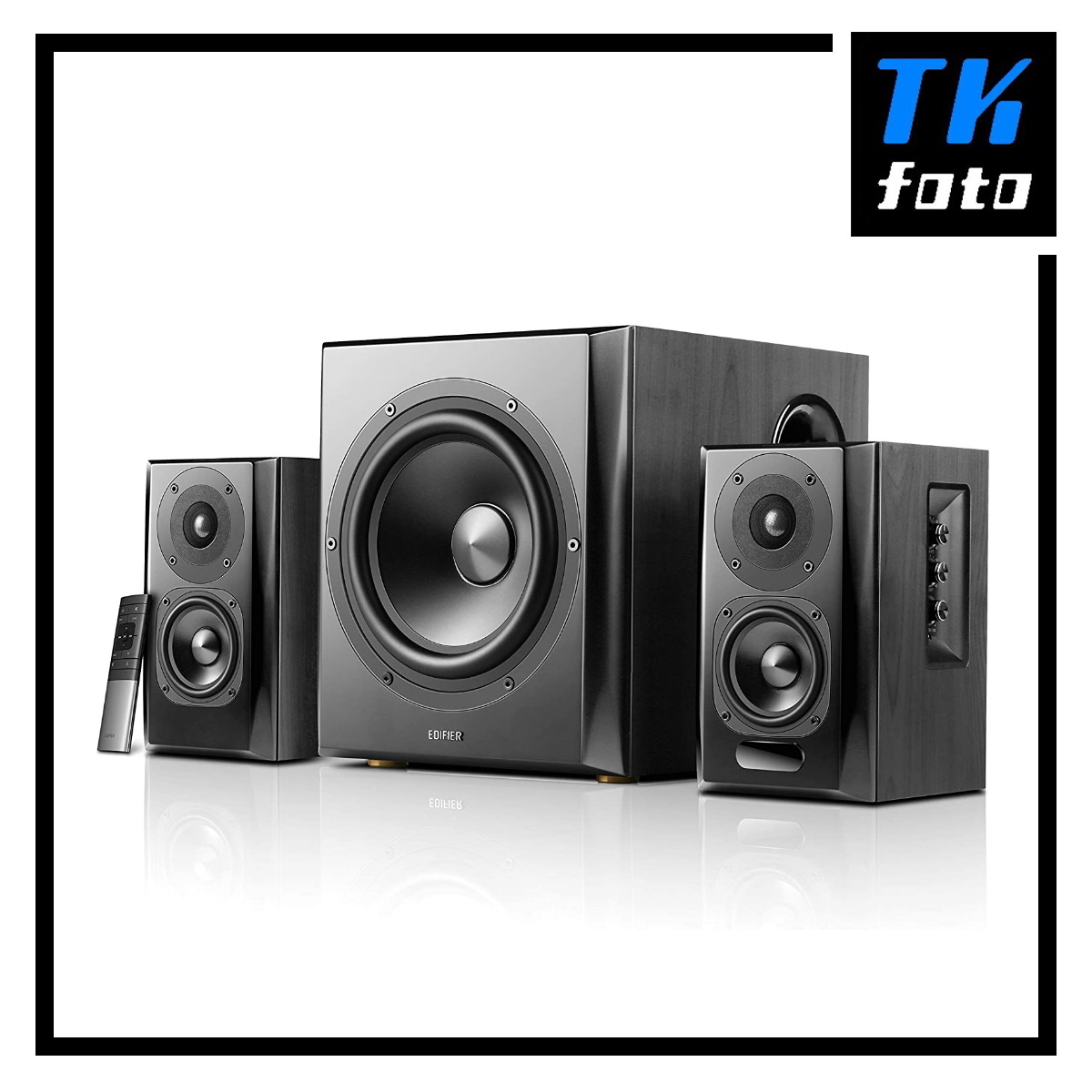 Edifier S351DB Bookshelf Speaker and Subwoofer 2.1 Speaker System ...