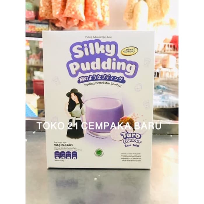 Silky Pudding Rasa TARO Flavour Box 155 gram | Agar Agar Silky Puding ...