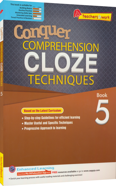 SAP conquer comprehension cloze techniques book 5 Singapore original ...