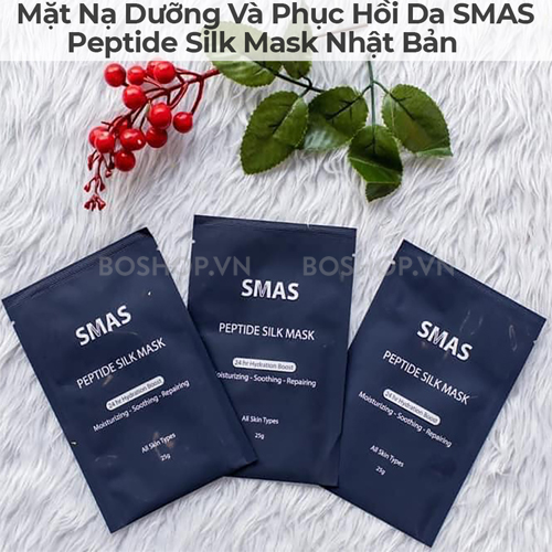 SMAS Mặt nạ dưỡng da Peptide Silk Mask 24H Hydration Boost 25G Nhật Bản ...