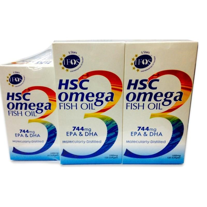 HSC Omega 3 Fish Oil 1200mg 60's / 120's / 2 x 120's + 60's (Exp ...