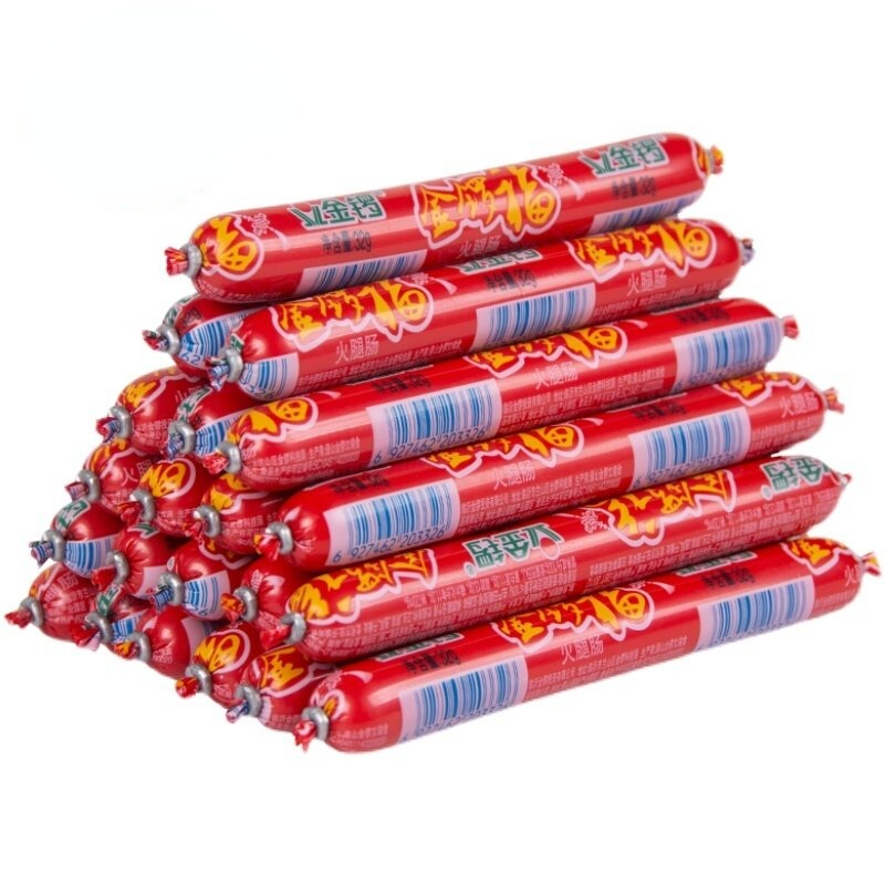 [Fast delivery and good quality] Ham Sausage 28g*10 Spicy Barbecue ...